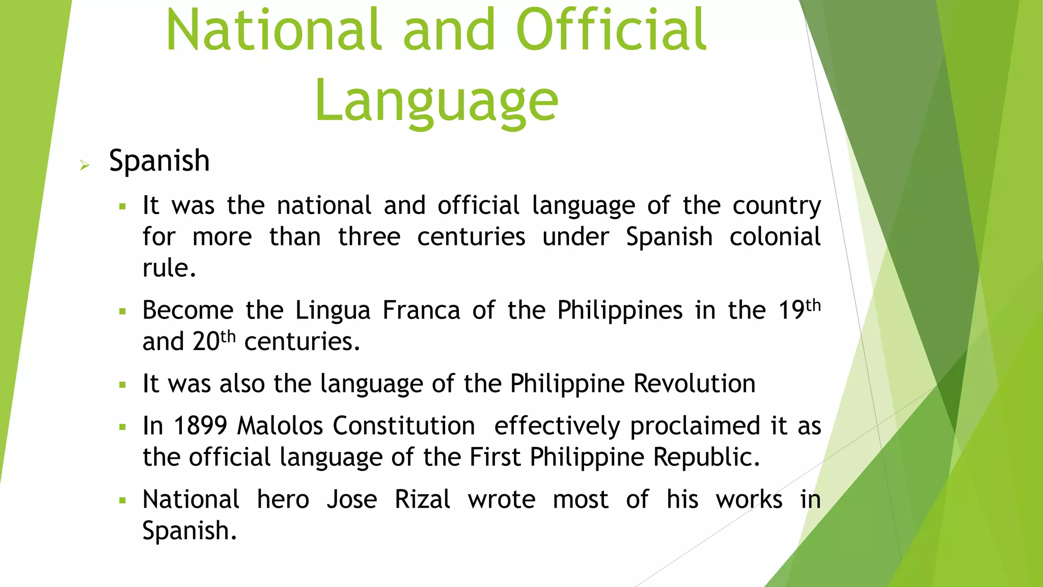 Language of the Philippines ppt | PPTX