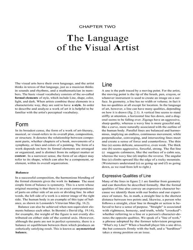 Language Of Visual Art | PDF