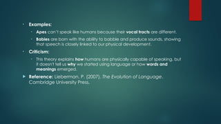 Language Origin theories in detail .pptx