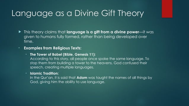 Language Origin theories in detail .pptx