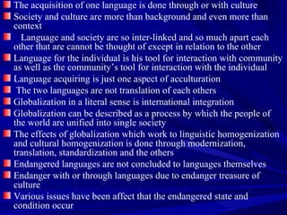 Language or languages ? | PPT