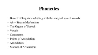 Language & Phonetics | PPT