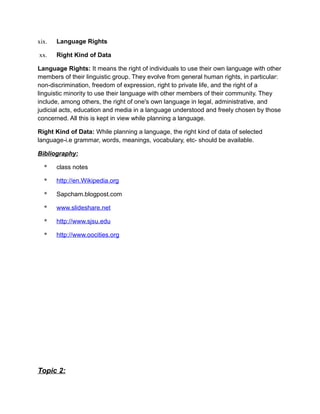 Language planning and endangered languages | RTF