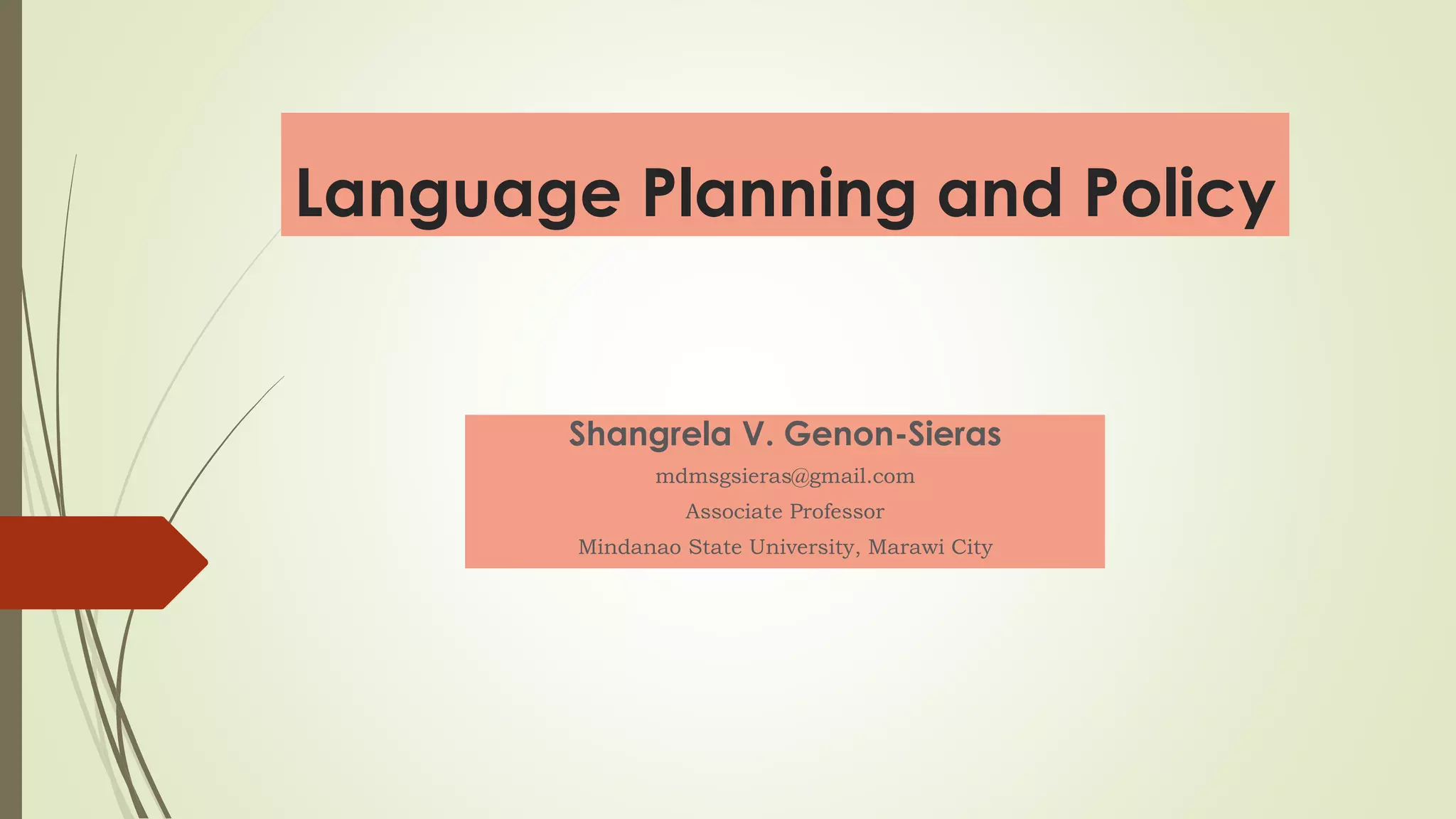 Language Planning and Policy | PDF