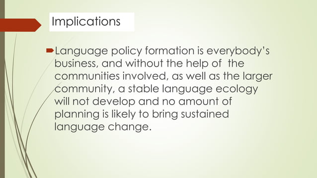 Language Planning and Policy | PDF | Education