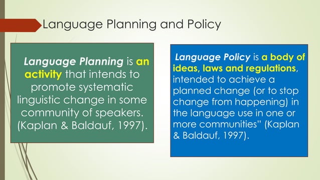 Language Planning and Policy | PDF | Education