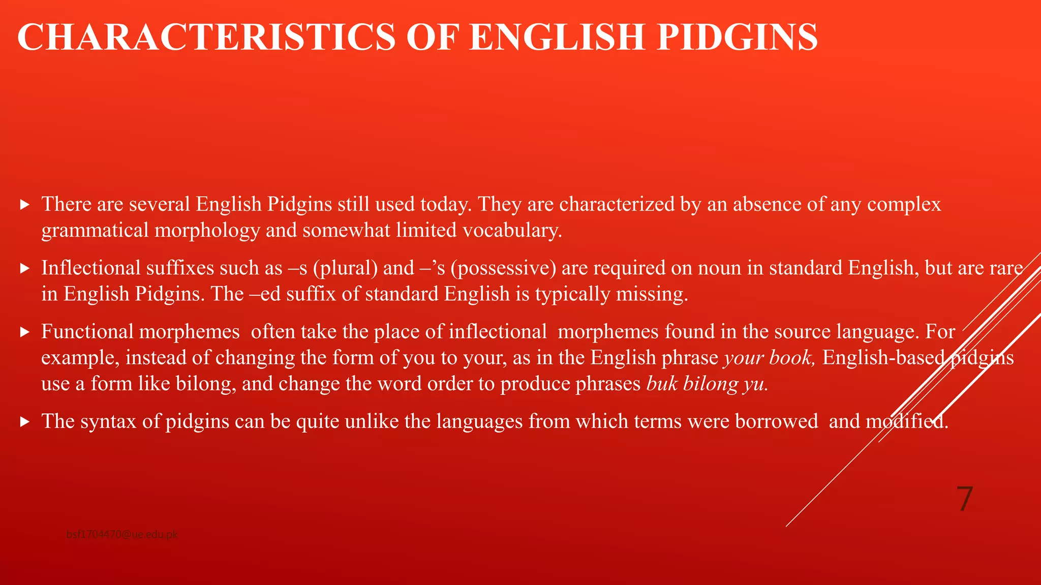 Language Planning, Pidgin and Creoles | PPTX