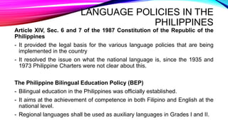 Language Policies and Socio-political Inclinations and Influences.pptx