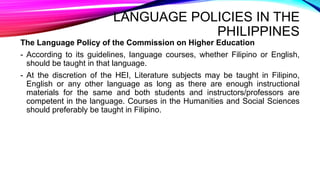 Language Policies and Socio-political Inclinations and Influences.pptx