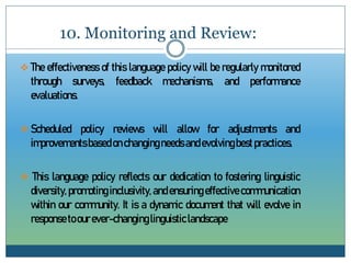 a presentation on the Language Policy.pptx