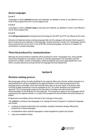 Language policy | PDF
