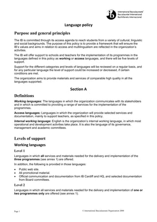 Language policy | PDF