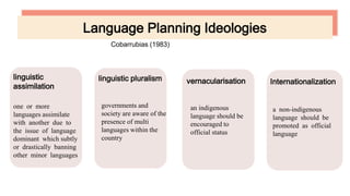 Language policy, planning and the impact in the English language curriculum, the case of ...