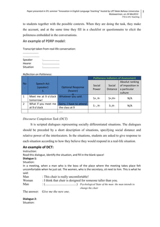 Language politeness article susilo | RTF | Education
