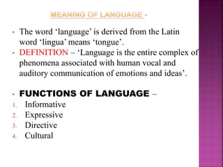 Language ppt | PPTX