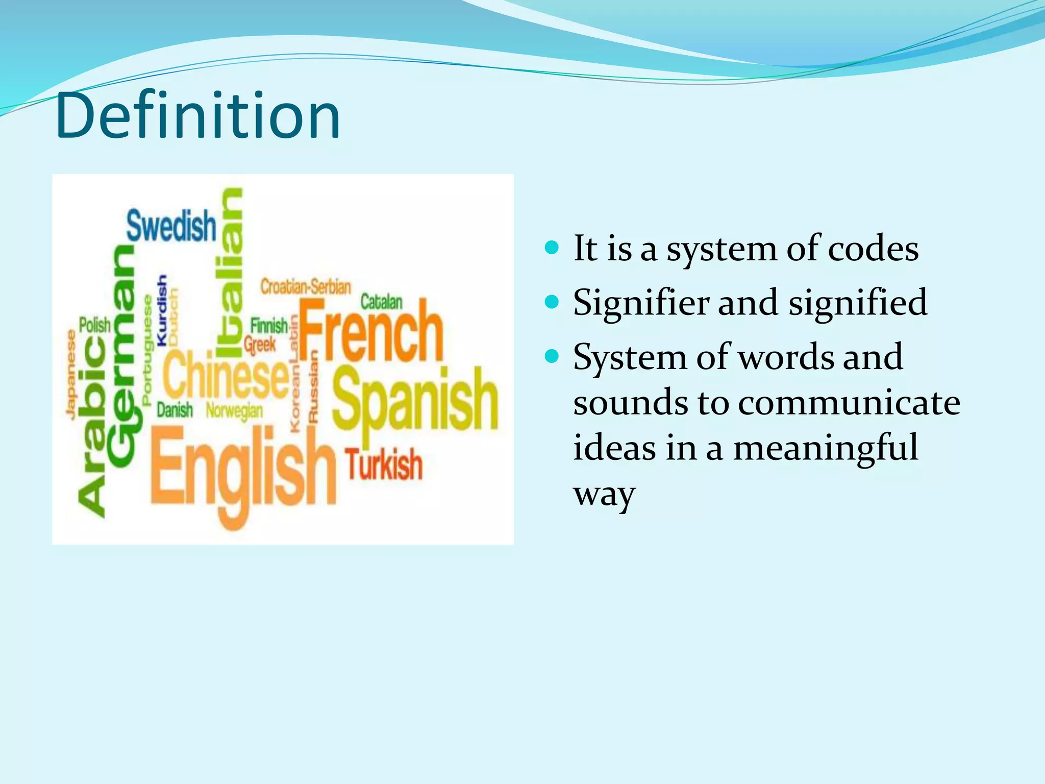 features of Language ppt | PPT