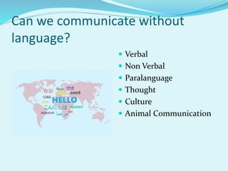features of Language ppt | PPT