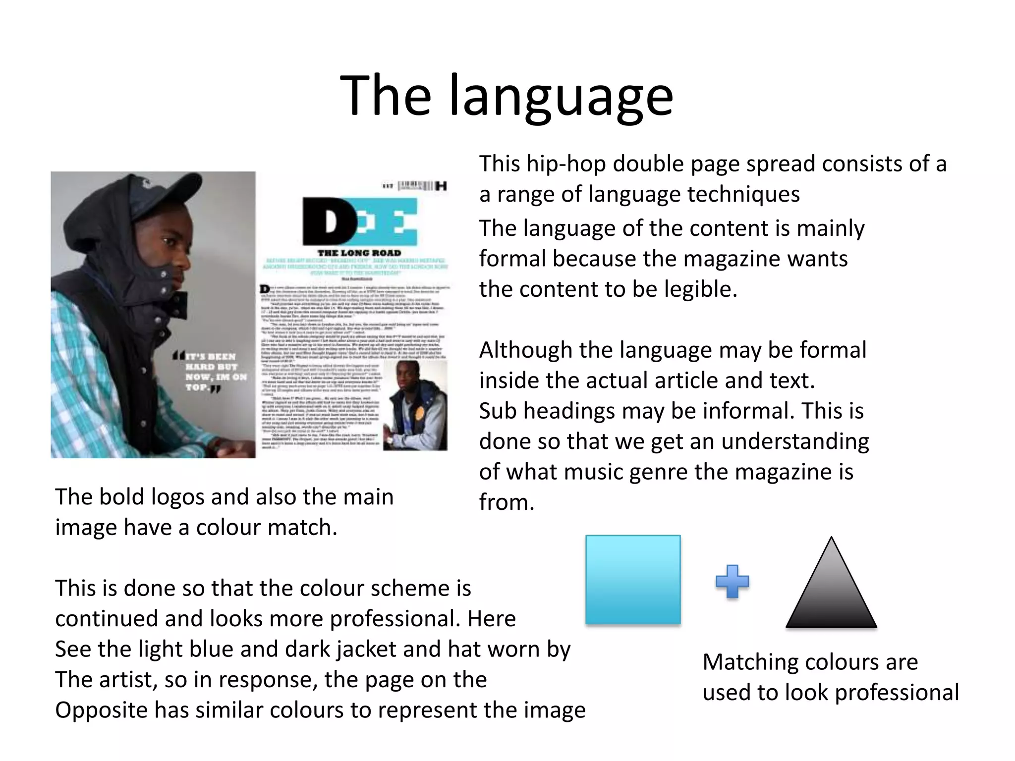 Language used inside HipHop magazines | PPT
