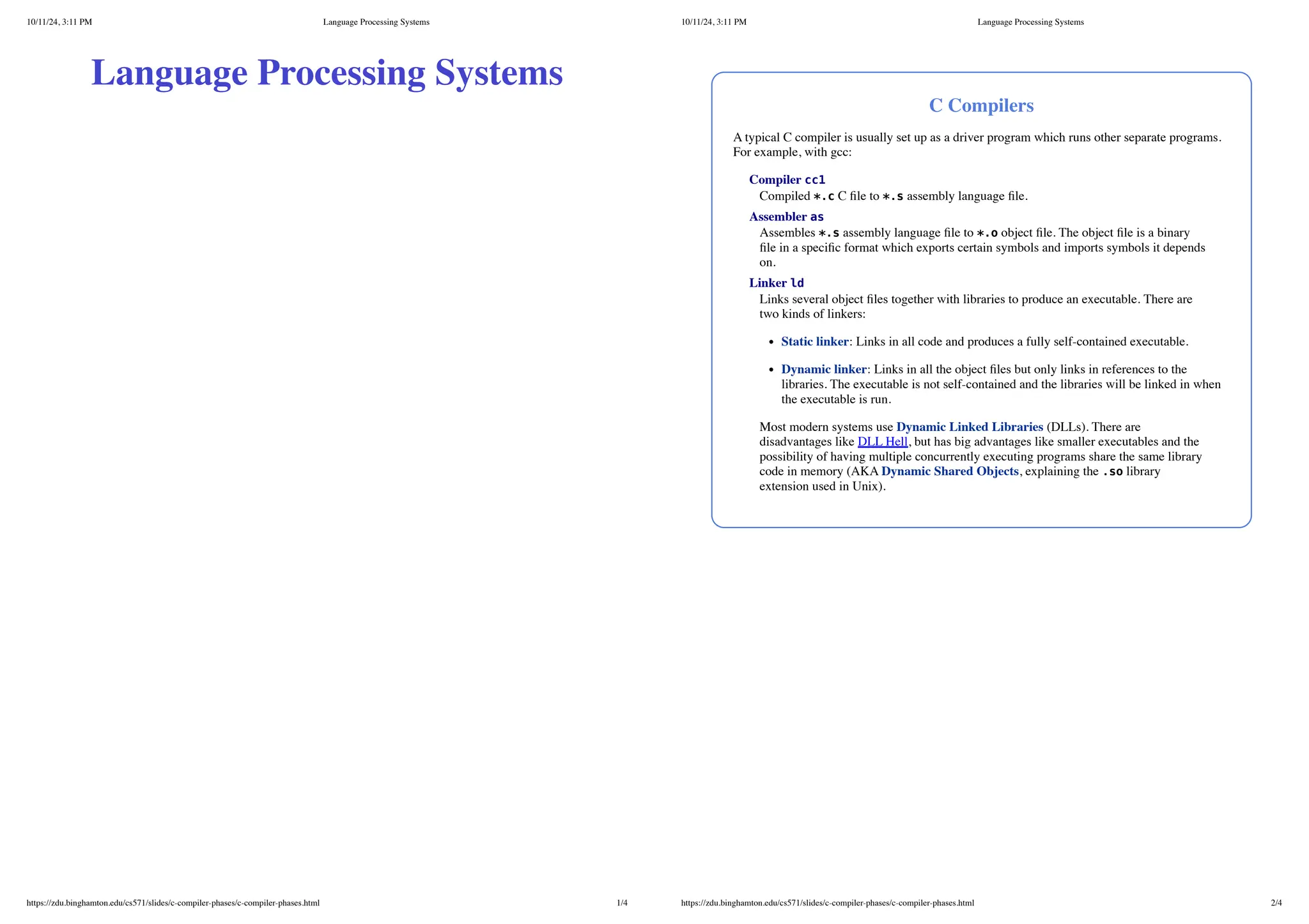 Language Processing Systems and definition | PPT