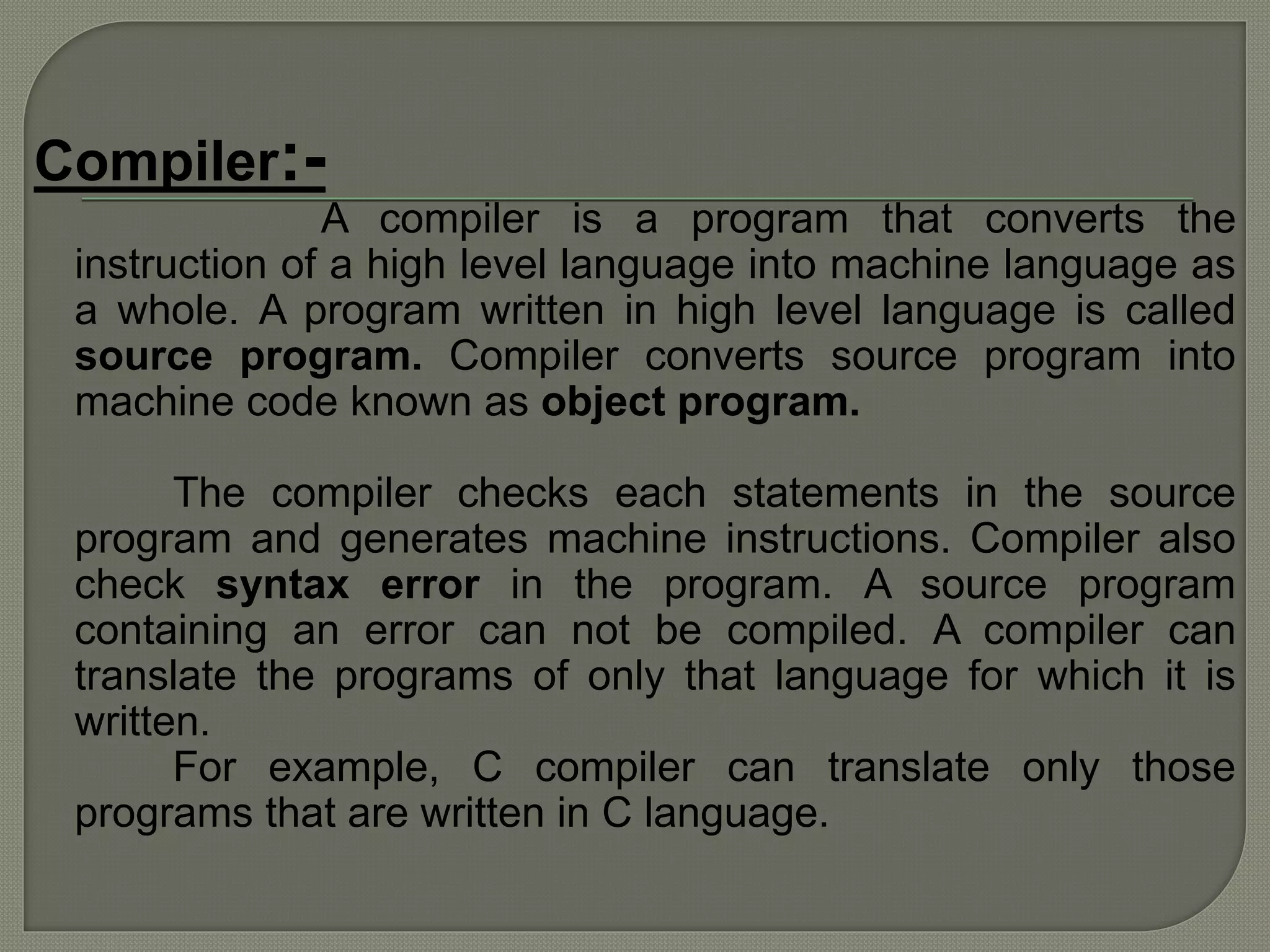 Language processor | PPTX