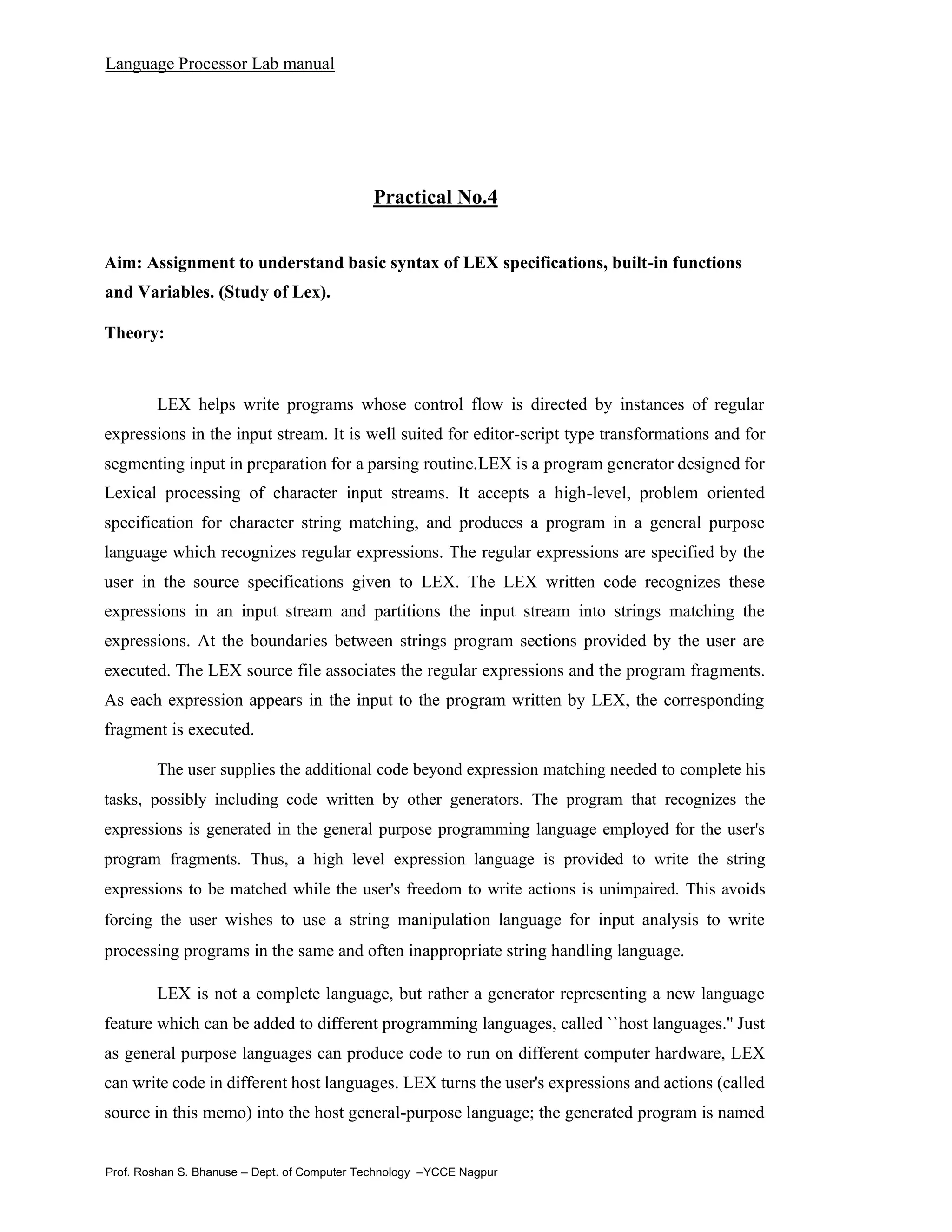 Language Processor Pdf