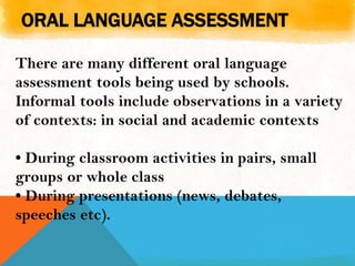 Language proficiency assessment oral language | PPT