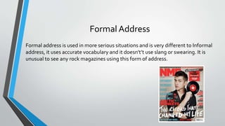 Language + Register | PPTX