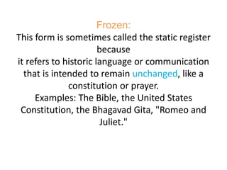 Language Register | PPTX