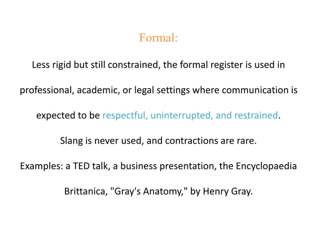 Language Register | PPTX