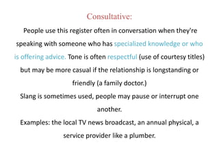 Language Register | PPTX