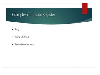 Language Register | PPTX