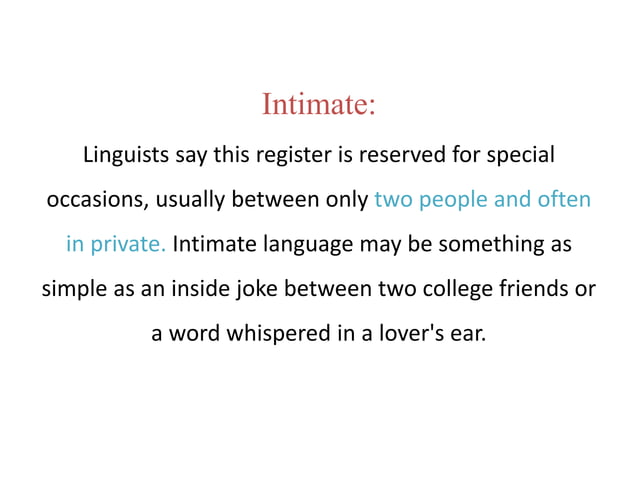 Language Register | PPTX