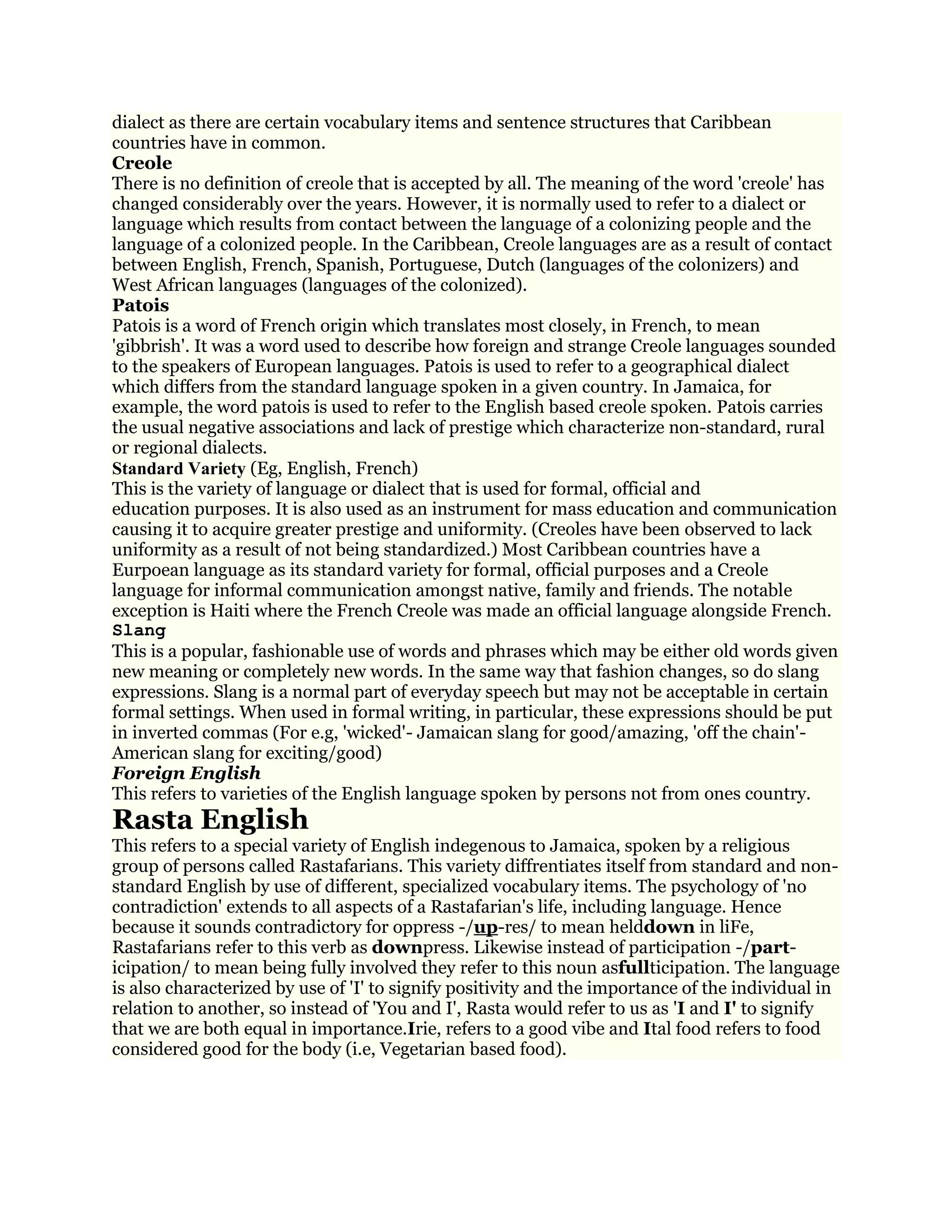 Language registers | DOCX