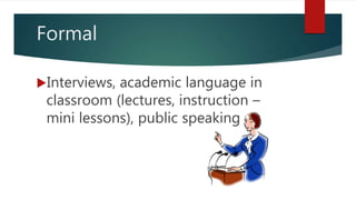 Language Registers notes | PPTX