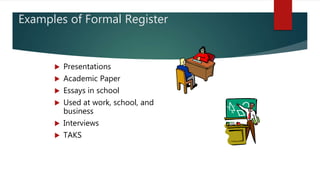 Language Registers notes | PPT