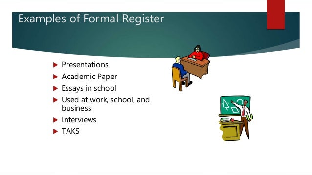Language Registers notes