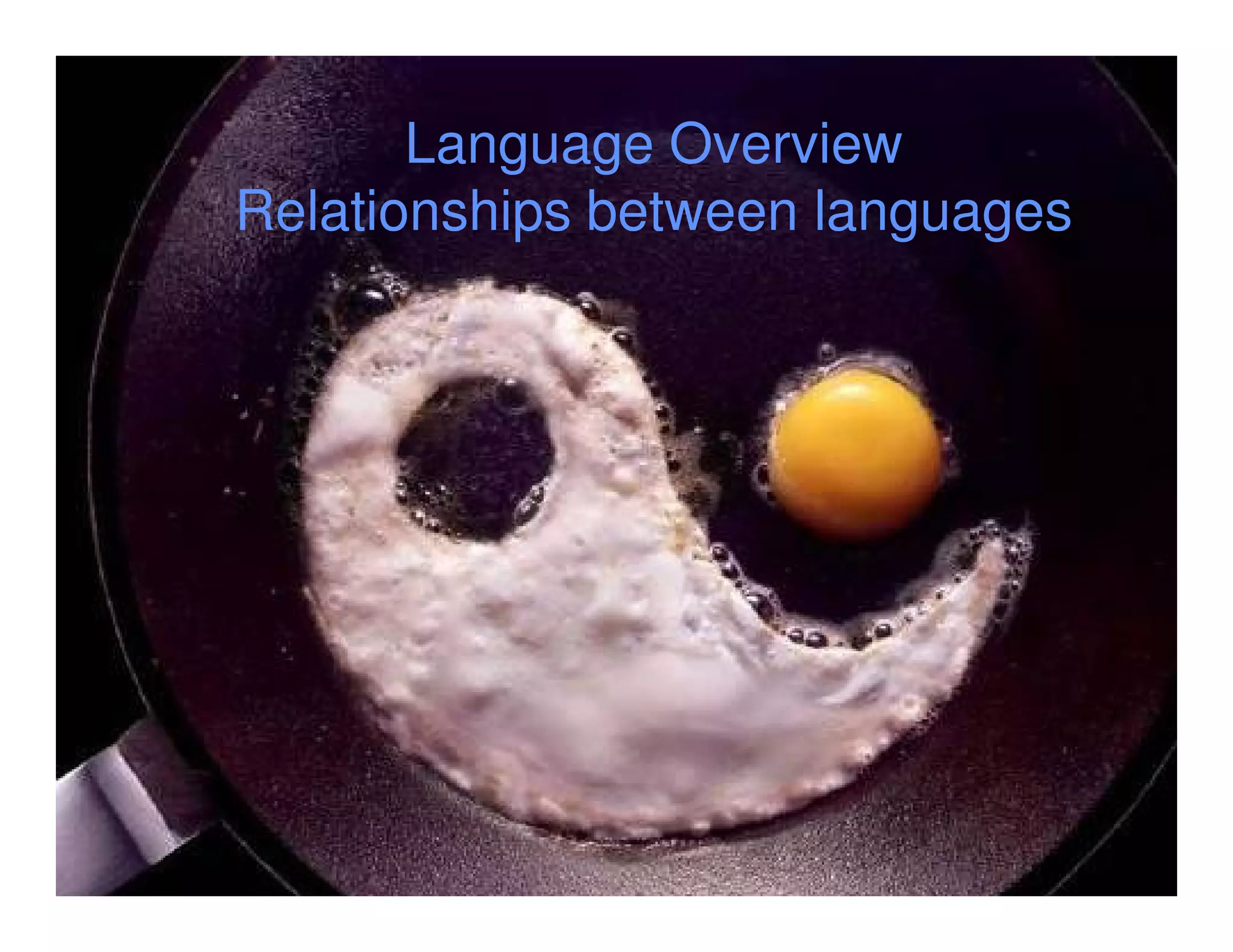 Language Relations | PDF