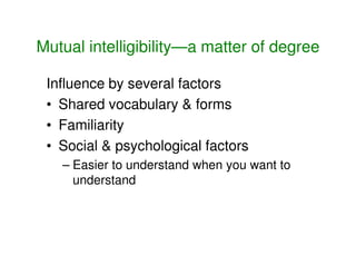 Language Relations | PDF