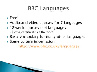 Language resources__on__the__web | PPT