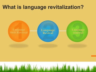 Language revitalization presentation | PPTX