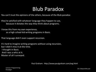 Programming Languages | PPT