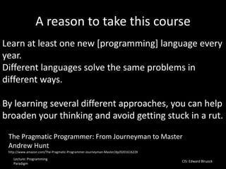 Programming Languages | PPT