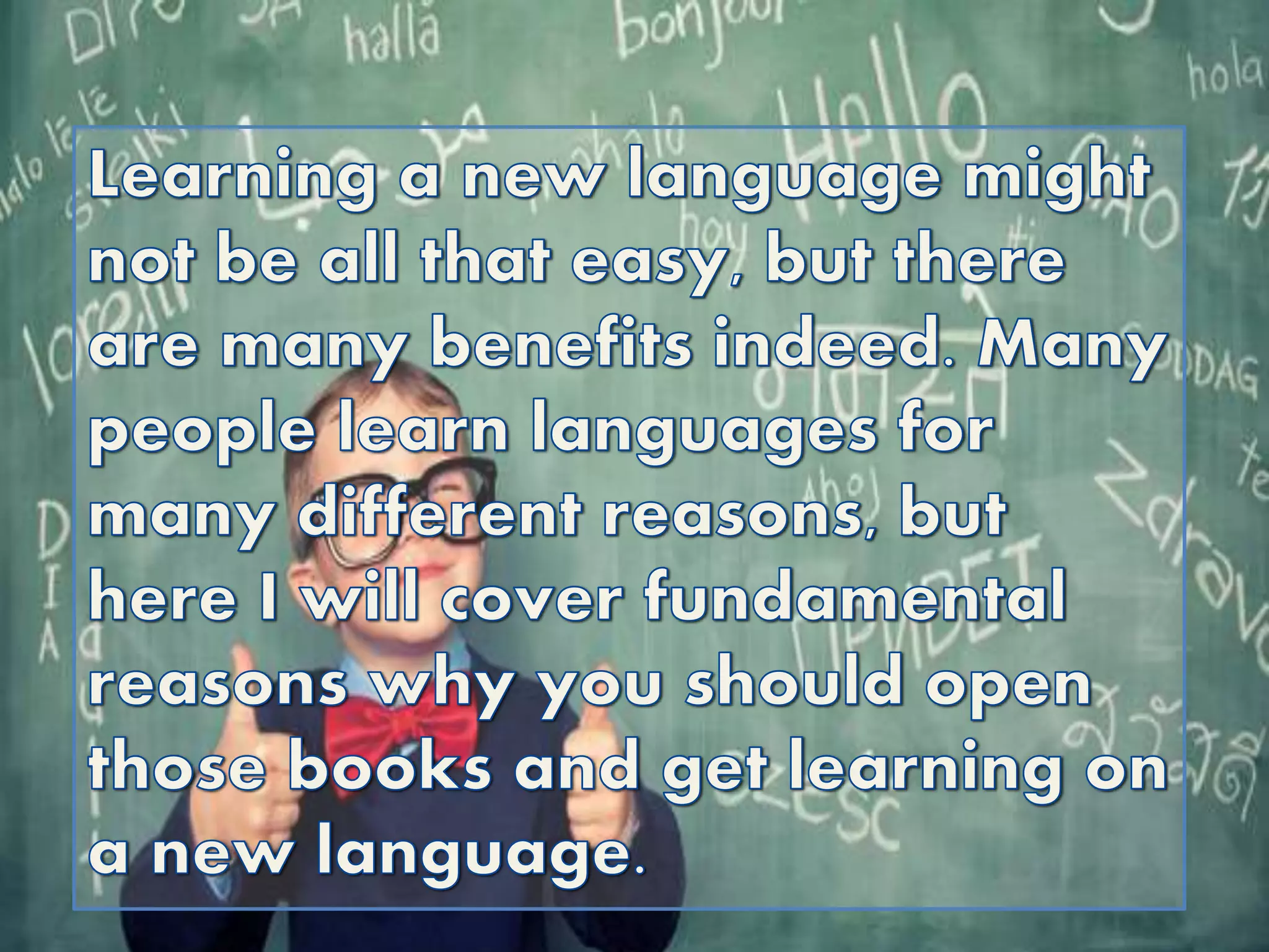 importance of learning languages | PPTX