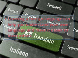 importance of learning languages | PPTX