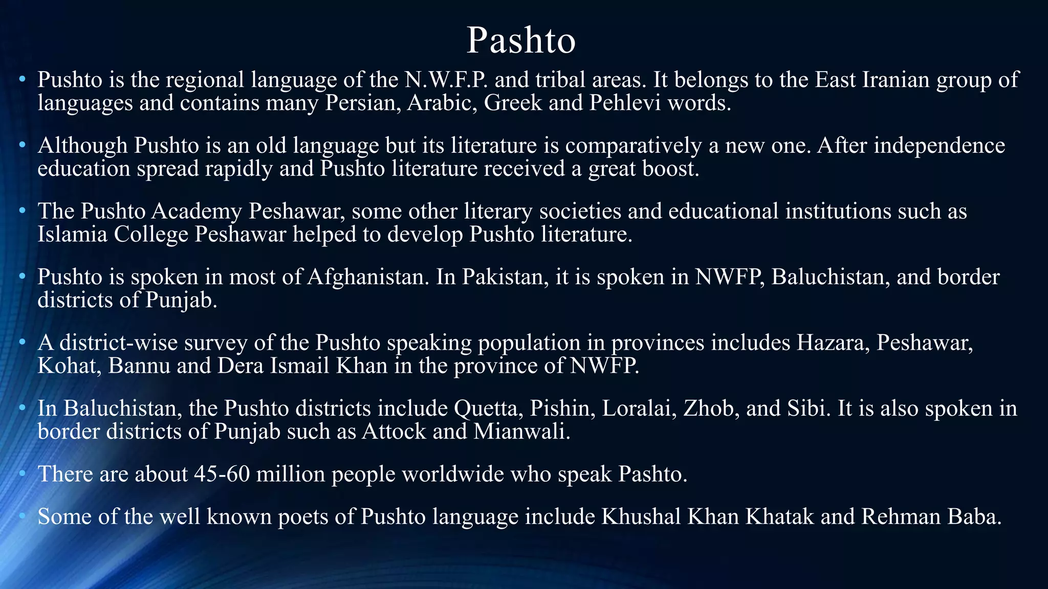 Languages of Pakistan | PPTX
