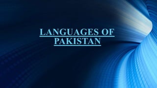 Languages of Pakistan | PPTX