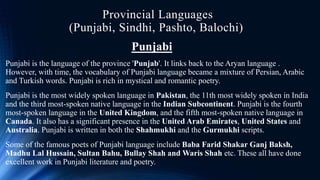 Languages of Pakistan | PPTX