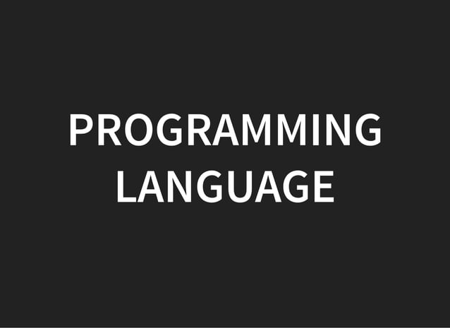 Another programming language - jeszcze jeden język | PPT