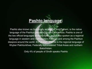 Languages of Sindh | PPTX