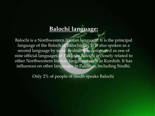 Languages of Sindh | PPTX